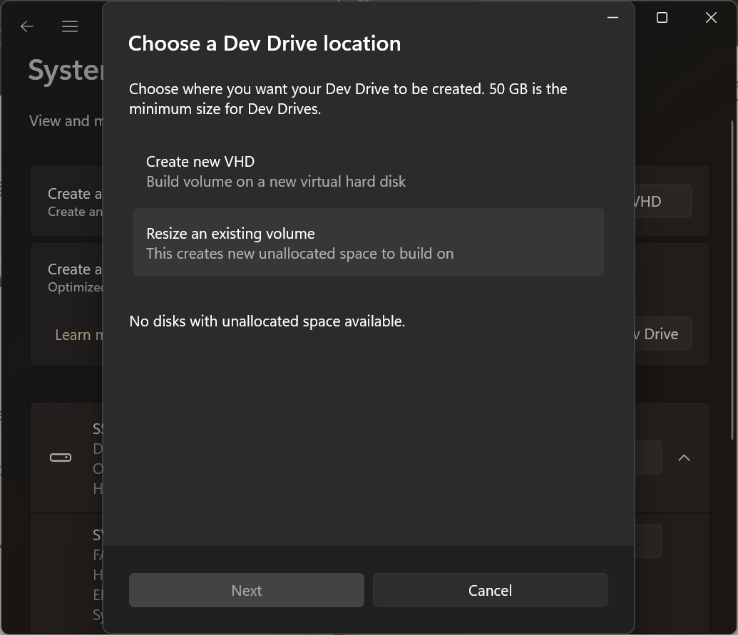 Choose A Dev Drive Lovcation Microsoft News Today