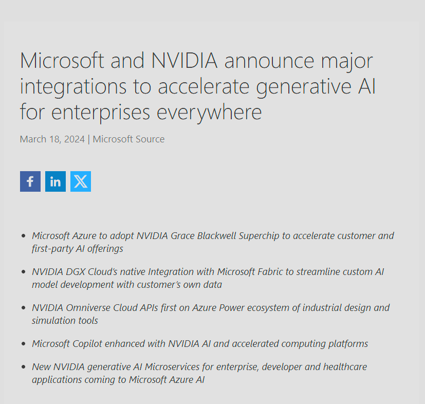 Microsoft And NVIDIA Unite To Boost Revolutionary AI Advances In 2024