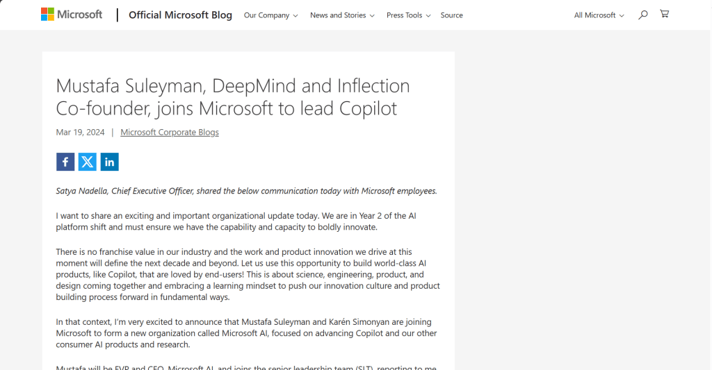 DeepMind And Inflection AI Co-founder Mustafa Suleyman To Join New ...