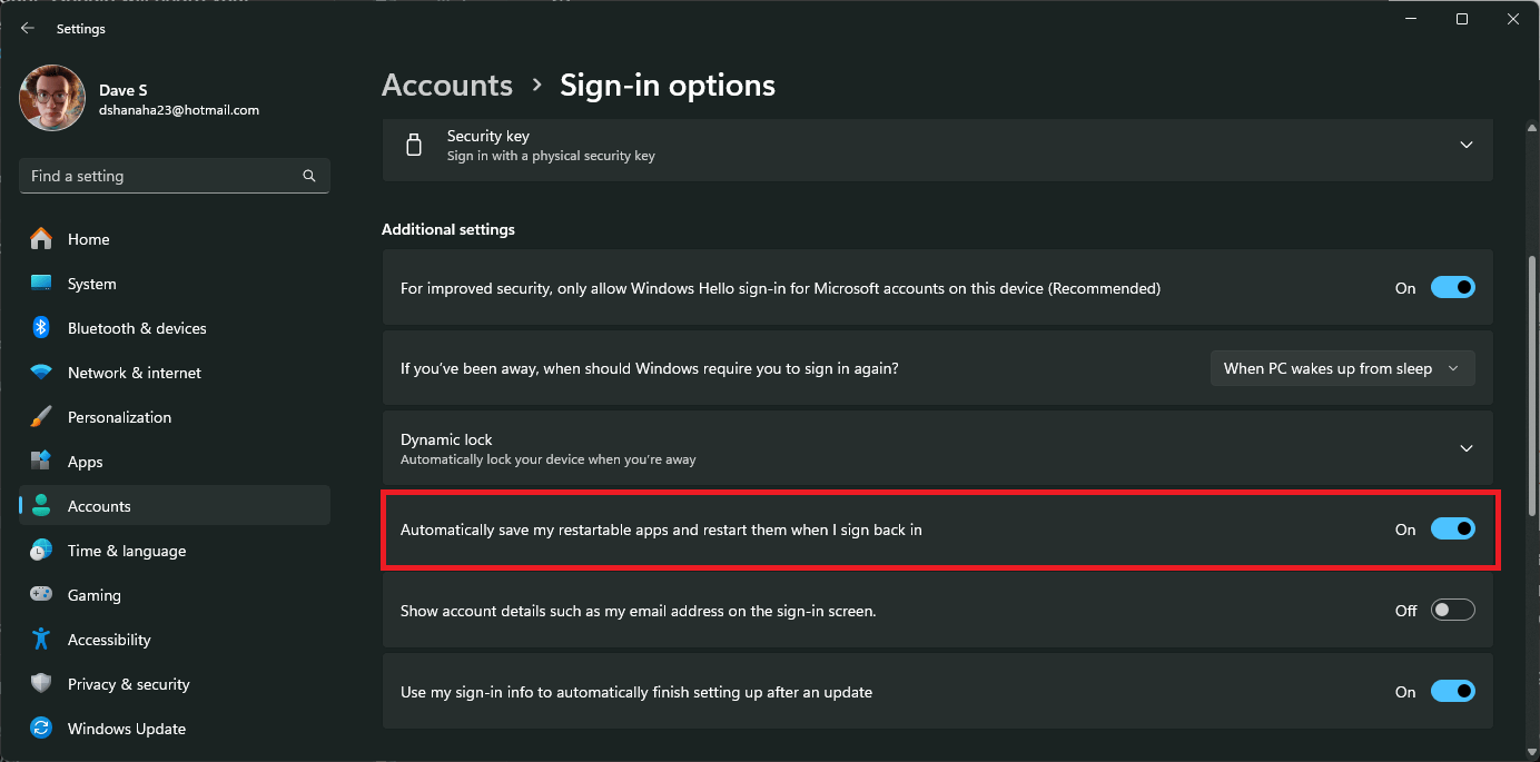 SAVERESTARTABLEAPPS - MSFT NEWS NOW