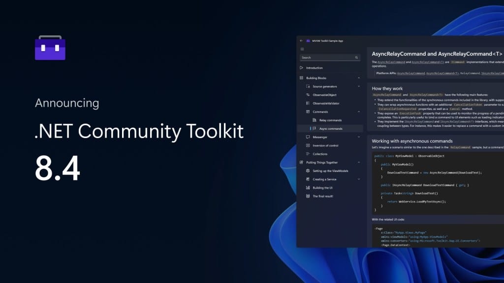 Microsoft's New .NET Community Toolkit 8.4 Launches With Game-changing ...
