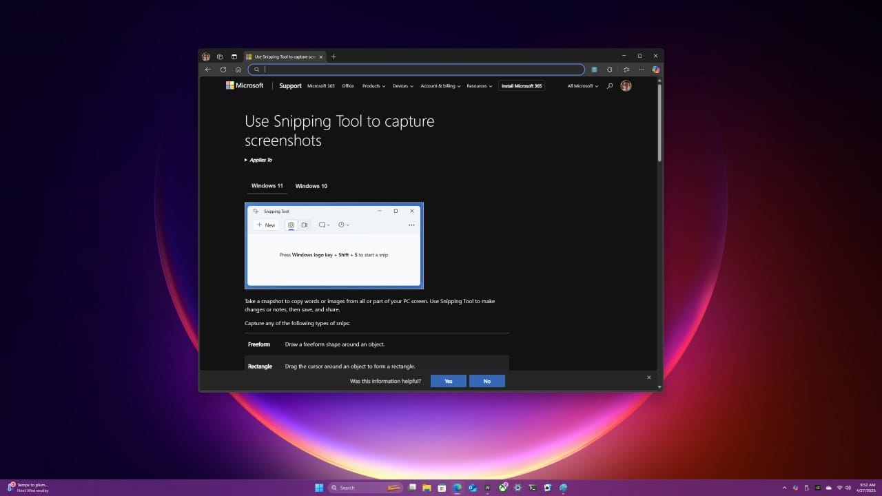 Capture Screenshots In Seconds With The Windows 11 Snipping Tool Using ...