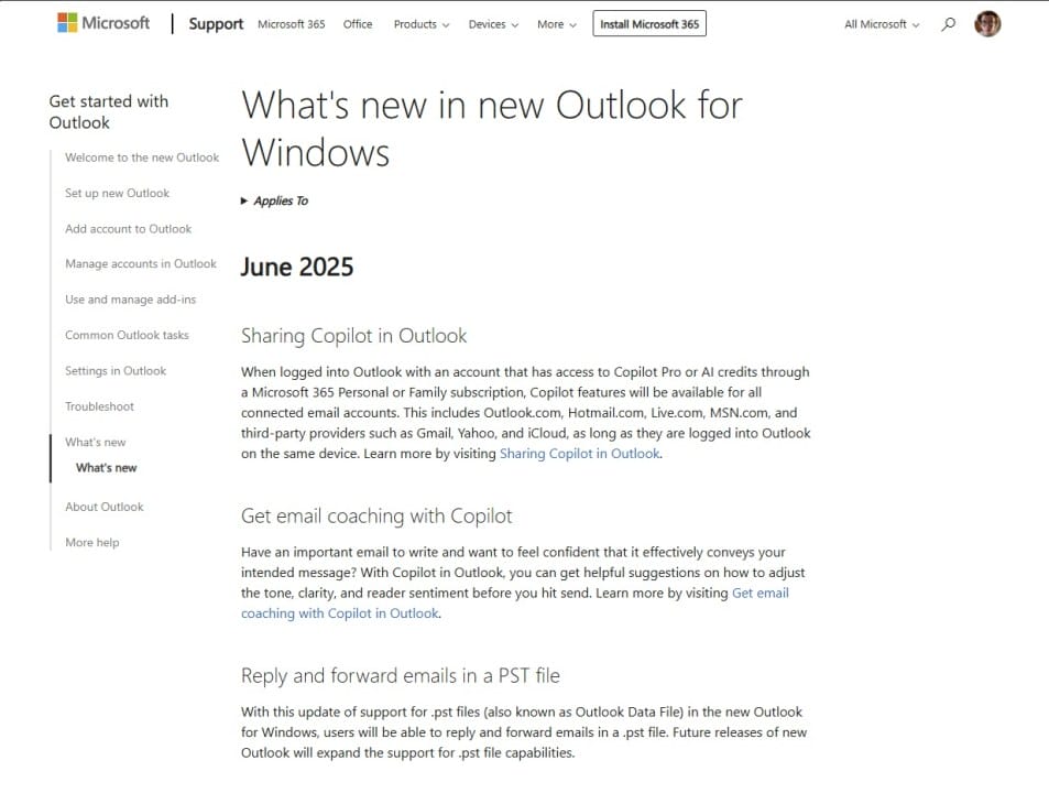 What’s New In The New Outlook For Windows: June 2025 Update Brings ...