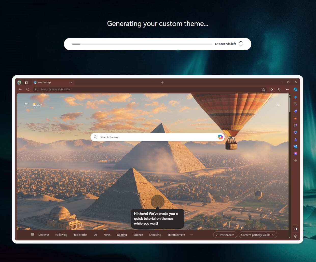 How To Use Using AI Theme Generator In Microsoft Edge In 5 Steps ...