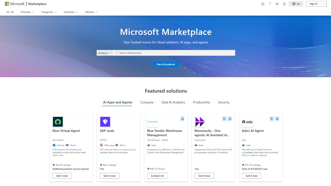 Introducing The Reimagined Microsoft Marketplace: Merges Azure ...