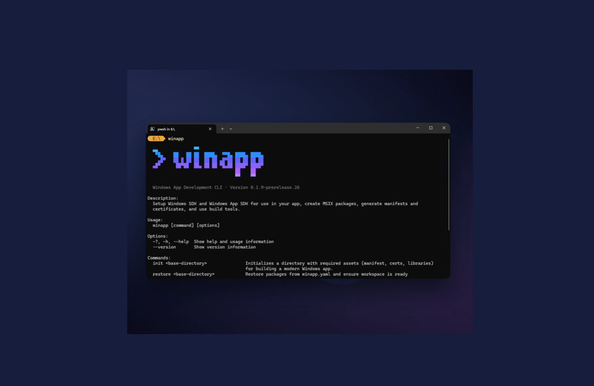 Microsoft Launches Winapp CLI Preview To Simplify Windows App Development, Packaging, And AI ...